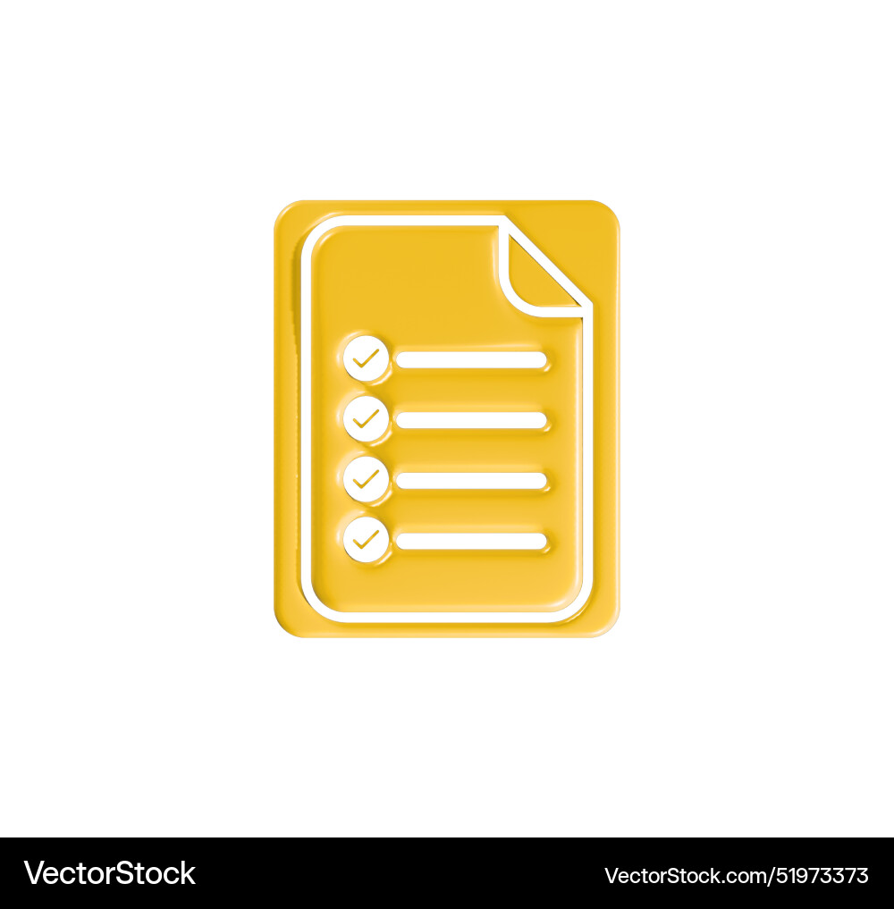 File 3d icon Royalty Free Vector Image - VectorStock