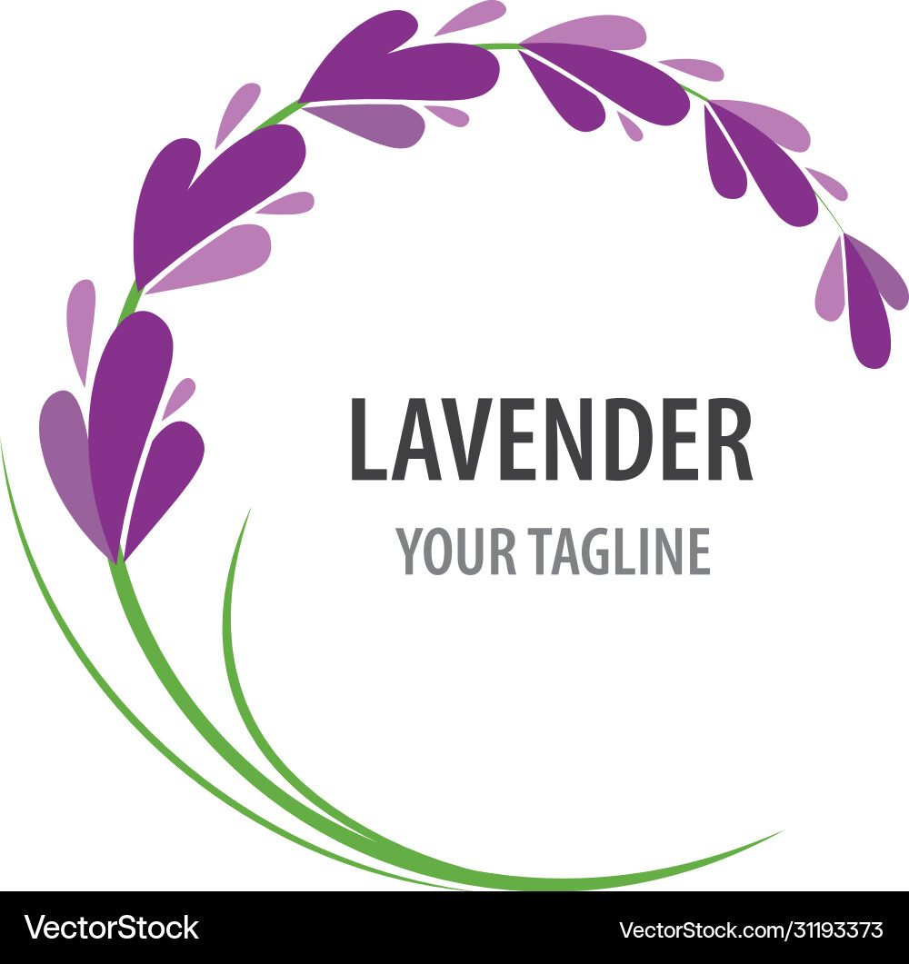 Lavender logo Royalty Free Vector Image - VectorStock