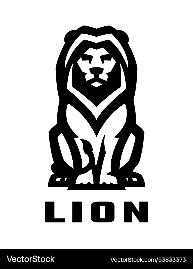 Lion logo symbol Royalty Free Vector Image - VectorStock