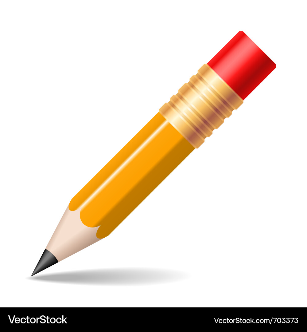Pencil Royalty Free Vector Image - VectorStock