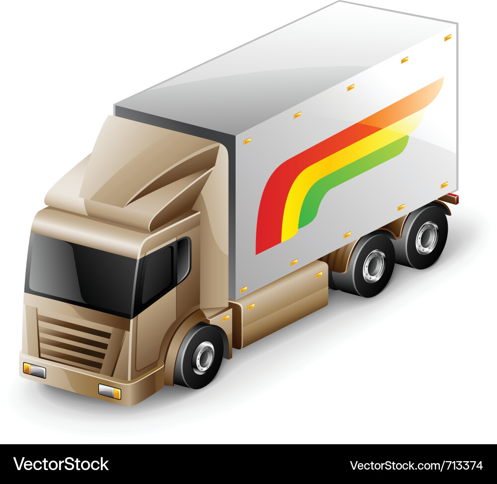 Delivery truck Royalty Free Vector Image - VectorStock