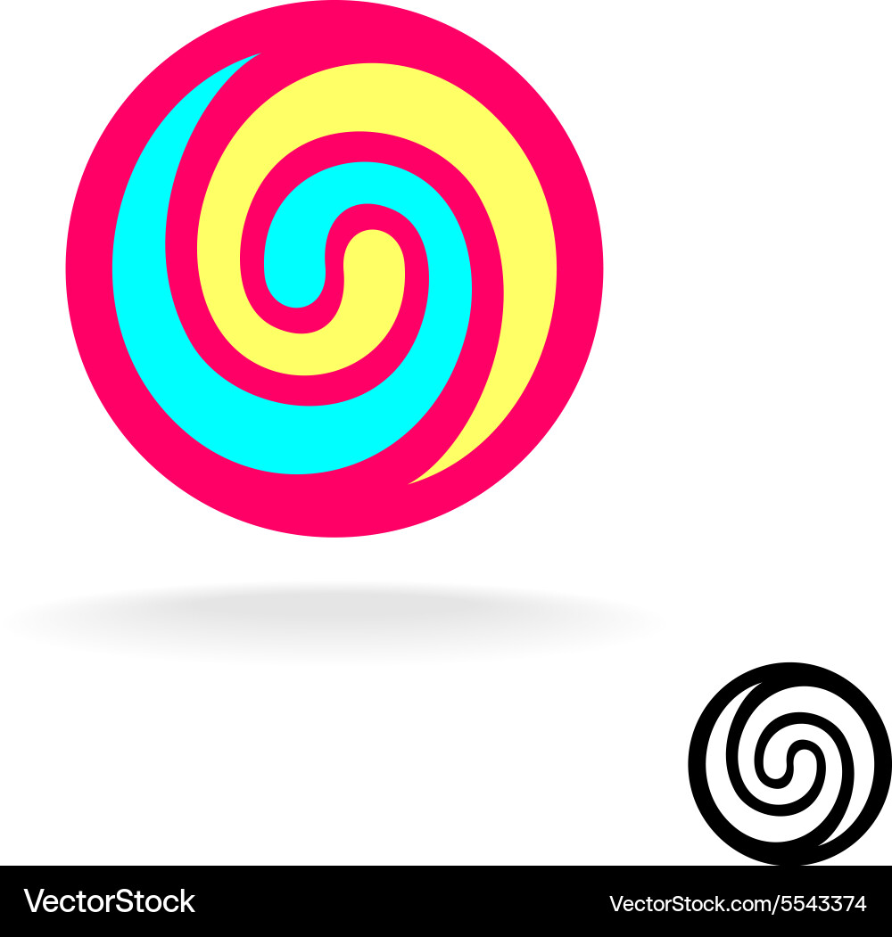 Lollipop colorful logo Royalty Free Vector Image