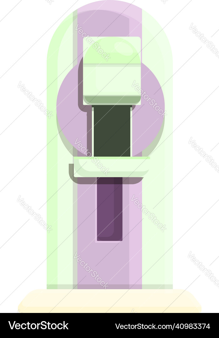 Medizinische Mammographie Maschine Symbol Cartoon Vektorbild