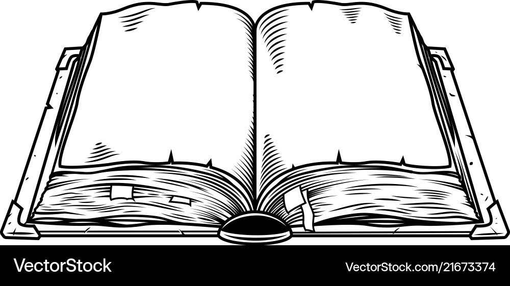 Old vintage book Royalty Free Vector Image - VectorStock