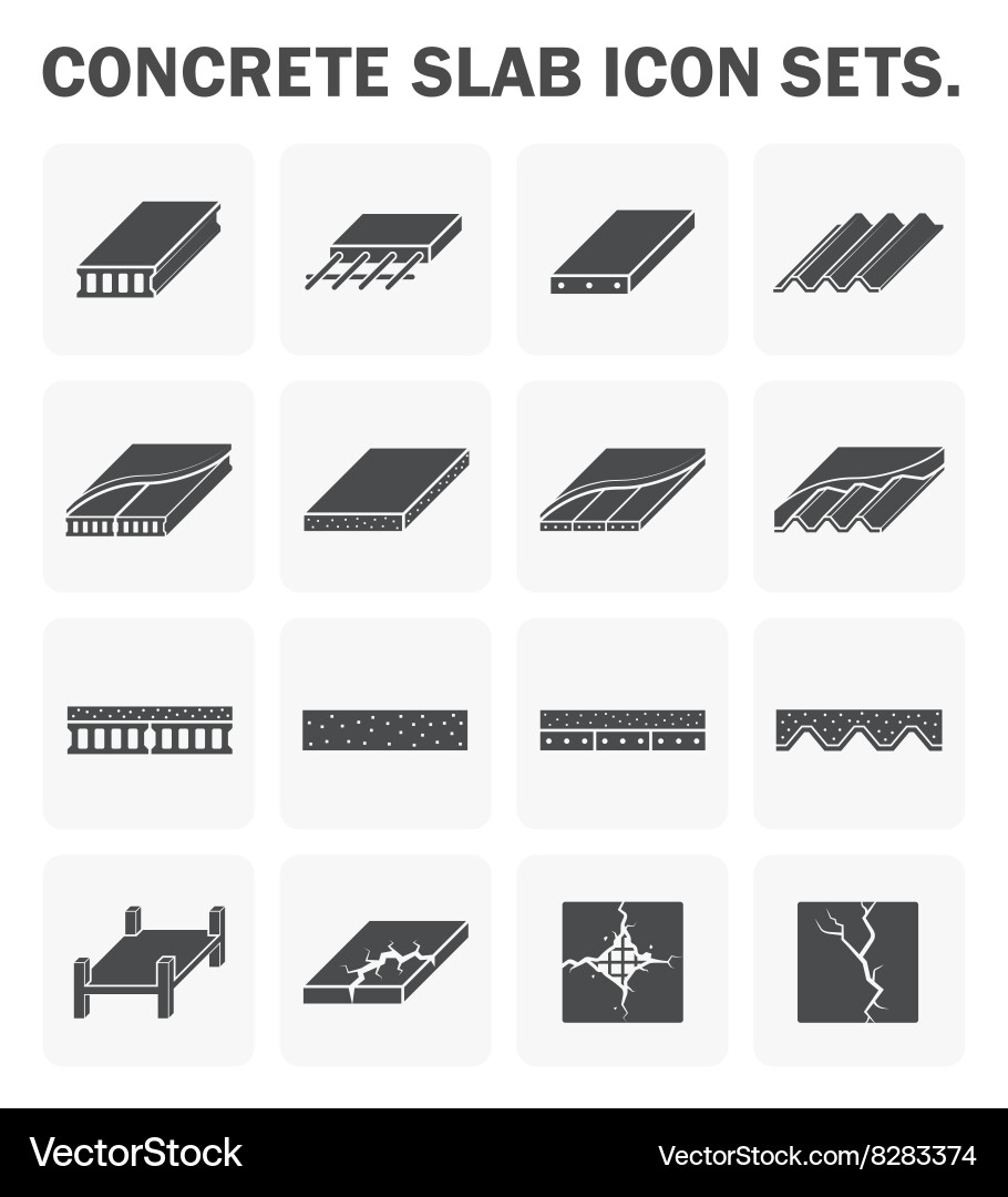 Slab icon Royalty Free Vector Image - VectorStock