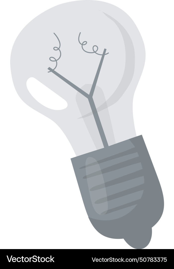 Broken lightbulb icon household waste recycling Vector Image