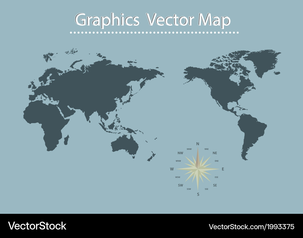 Global Information Map Royalty Free Vector Image