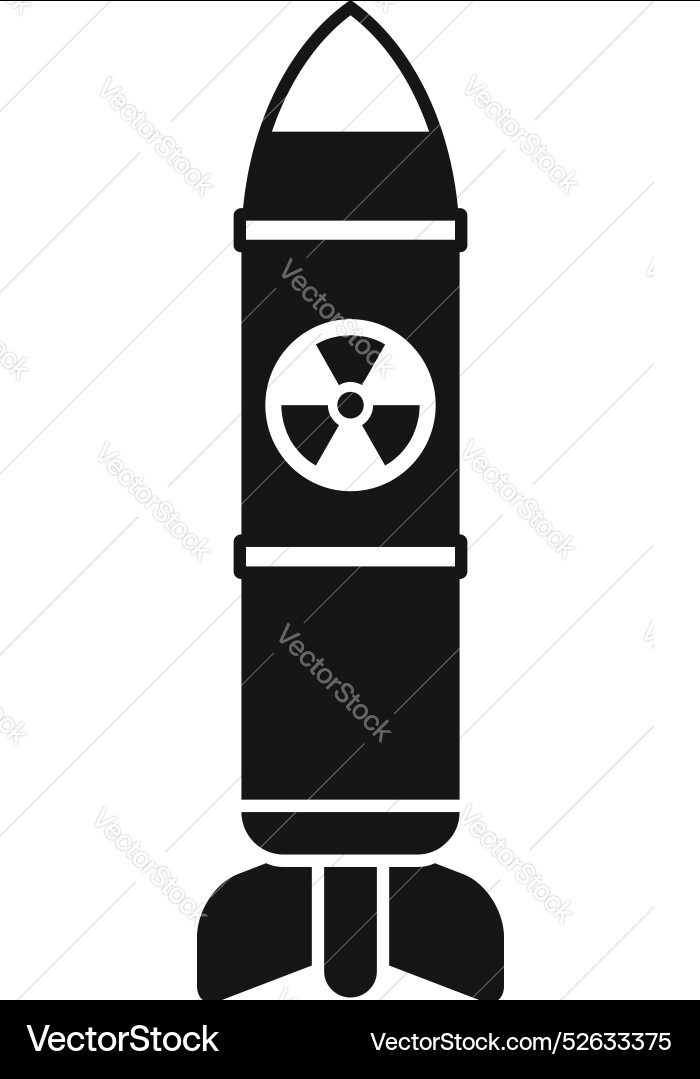 Intercontinental ballistic missile carrying Vector Image