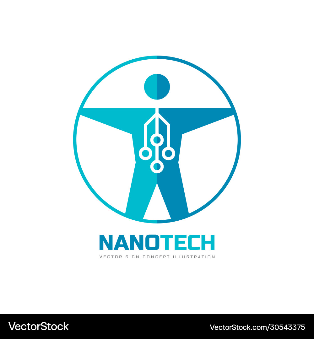 Nanotech Logo Nano Logo Nanotechnology Template Design Logo Stock