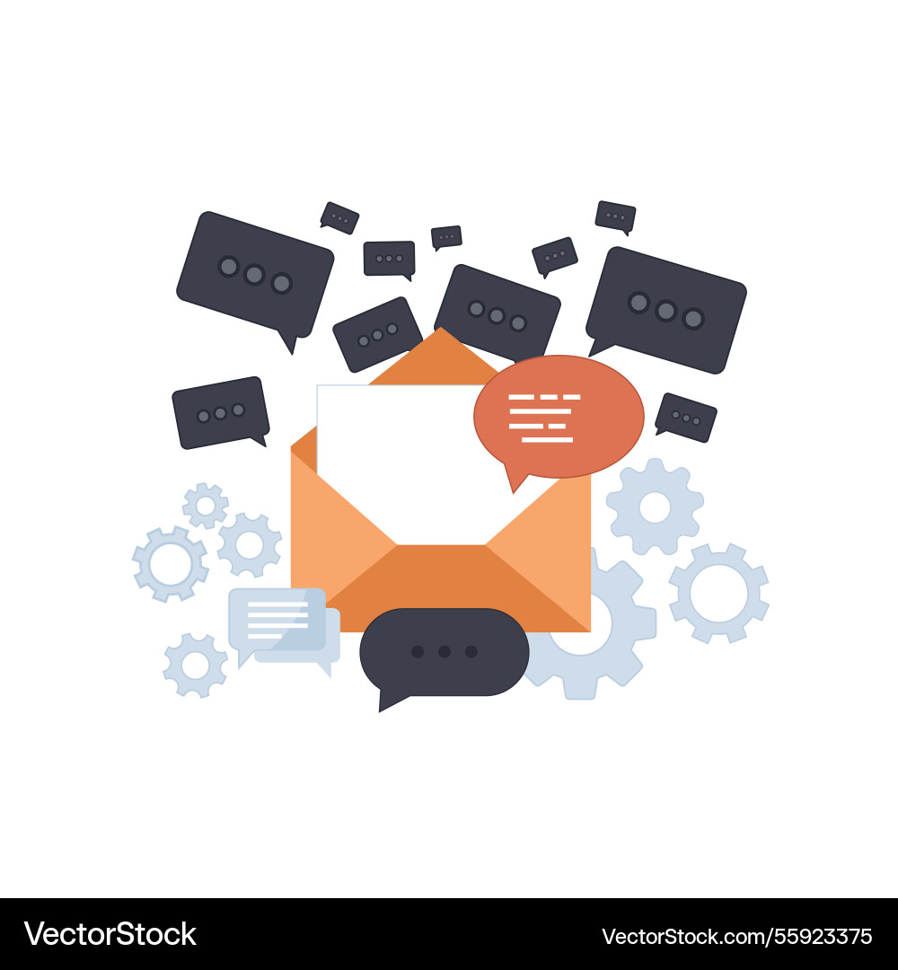 Social media app mobile instant messenger Vector Image