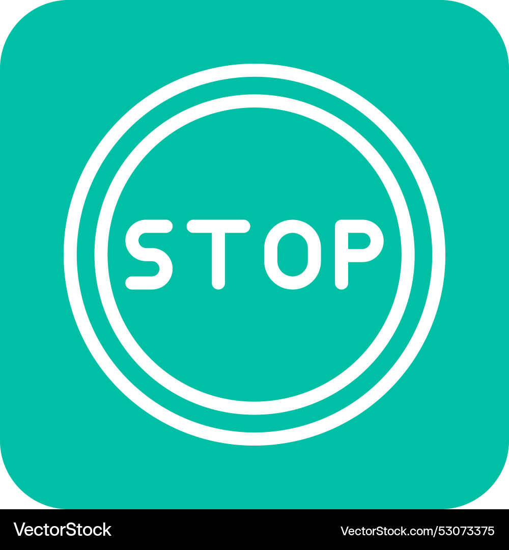 Stop icon design Royalty Free Vector Image - VectorStock