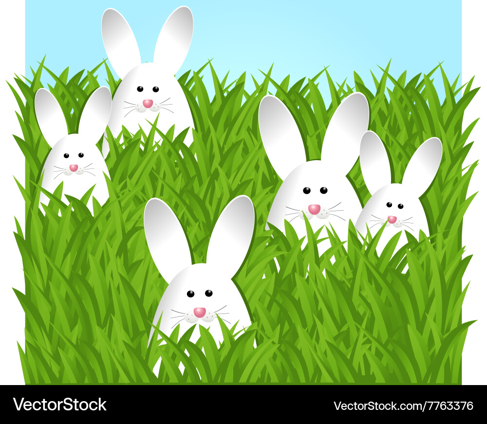 Easter bunnies Royalty Free Vector Image - VectorStock