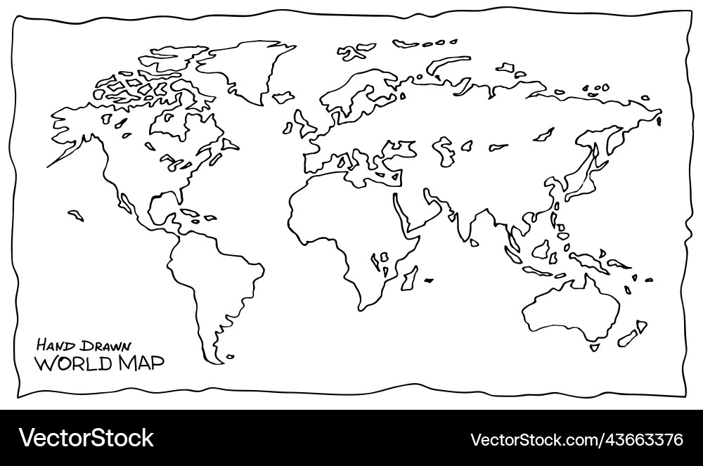 World Map Drawing Easy Step By Step - Infoupdate.org