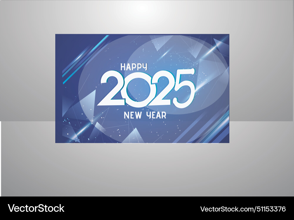 Happy new years day this text is simple 2025 Vector Image
