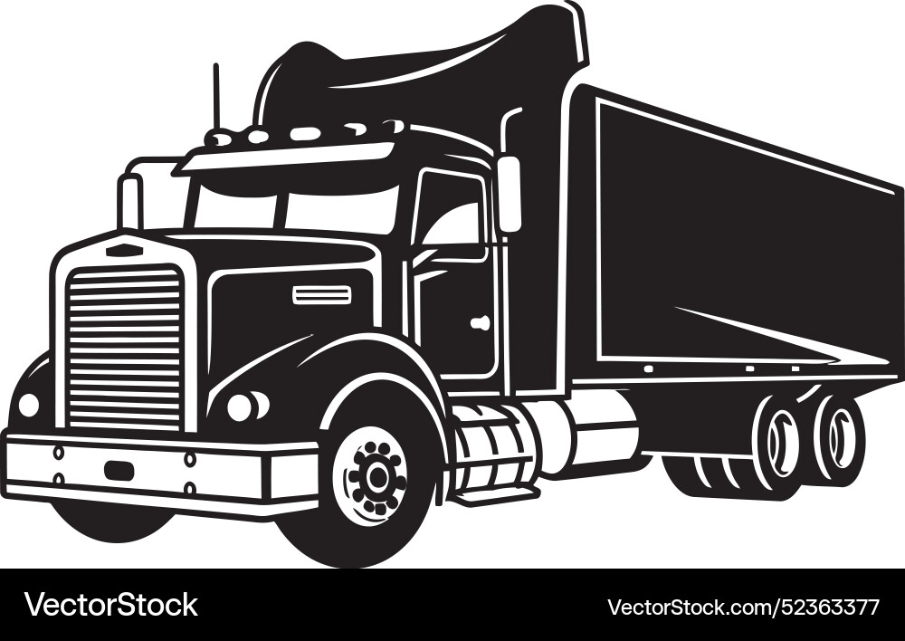 Detailed freightliner artfreight trucking designs Vector Image
