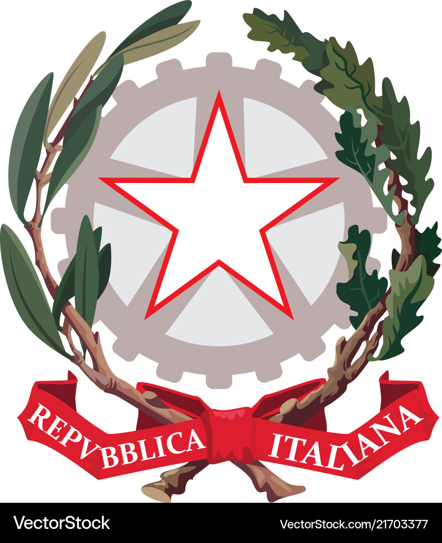 Emblem of italy Royalty Free Vector Image - VectorStock