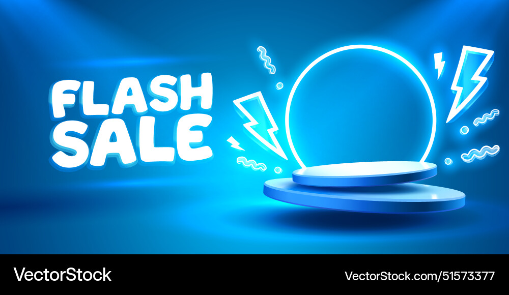 Flash sale event big offer poster label Royalty Free Vector