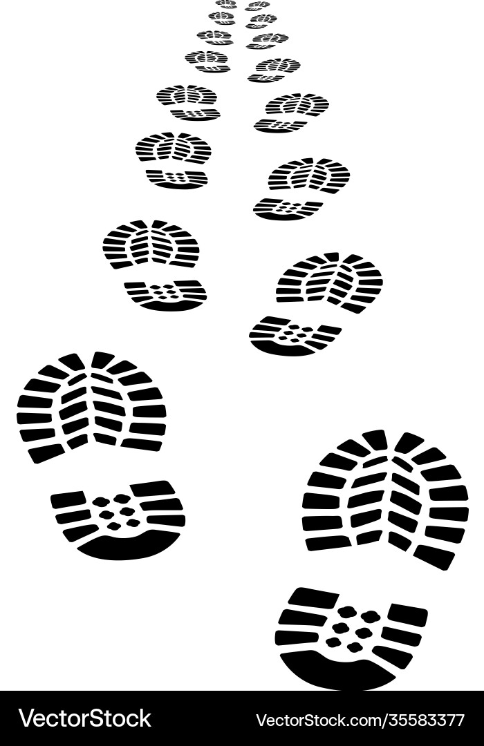 Footprints Royalty Free Vector Image - VectorStock
