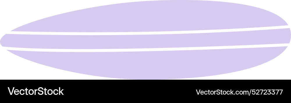 Hand drawn surfboard Royalty Free Vector Image