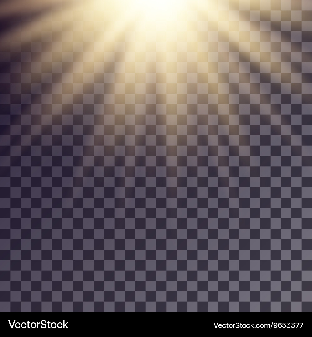 Sun rays effect Royalty Free Vector Image - VectorStock