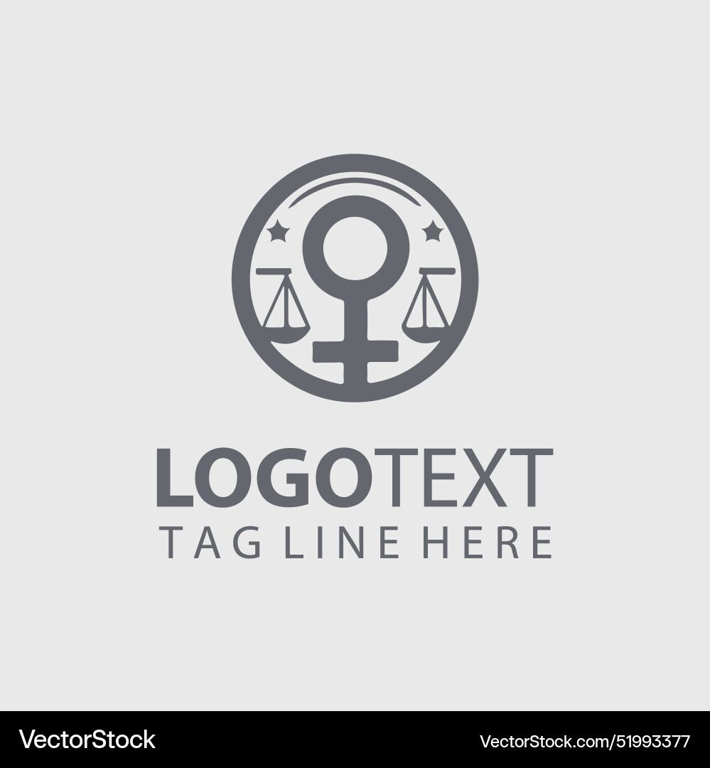 Women justice logo Royalty Free Vector Image - VectorStock