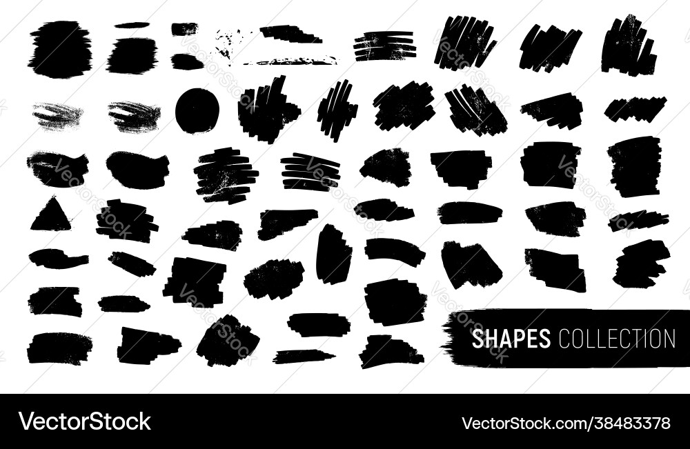 Artistic irregular isolated realistic textured Vector Image