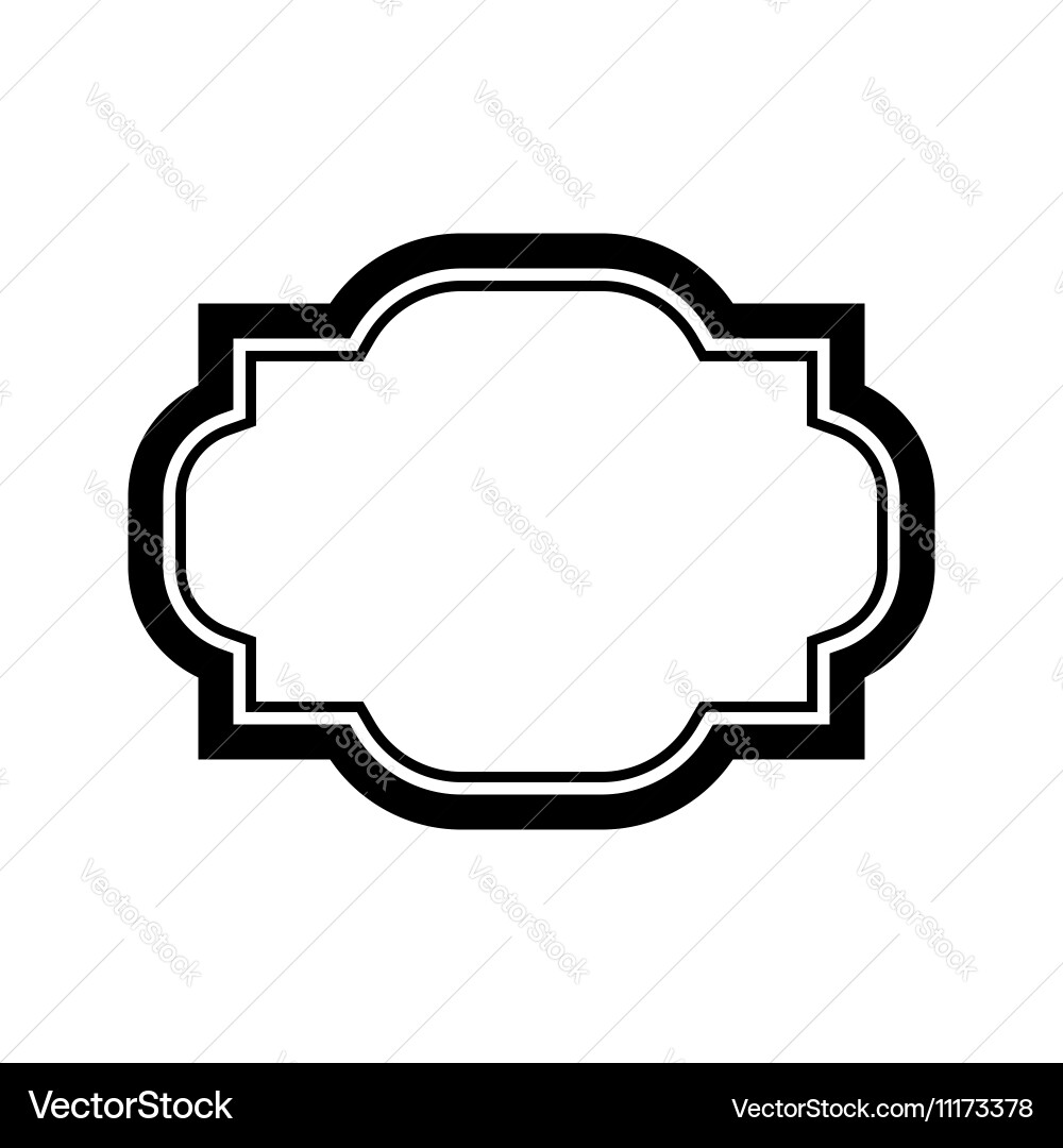 Black beautiful frame simple design Royalty Free Vector