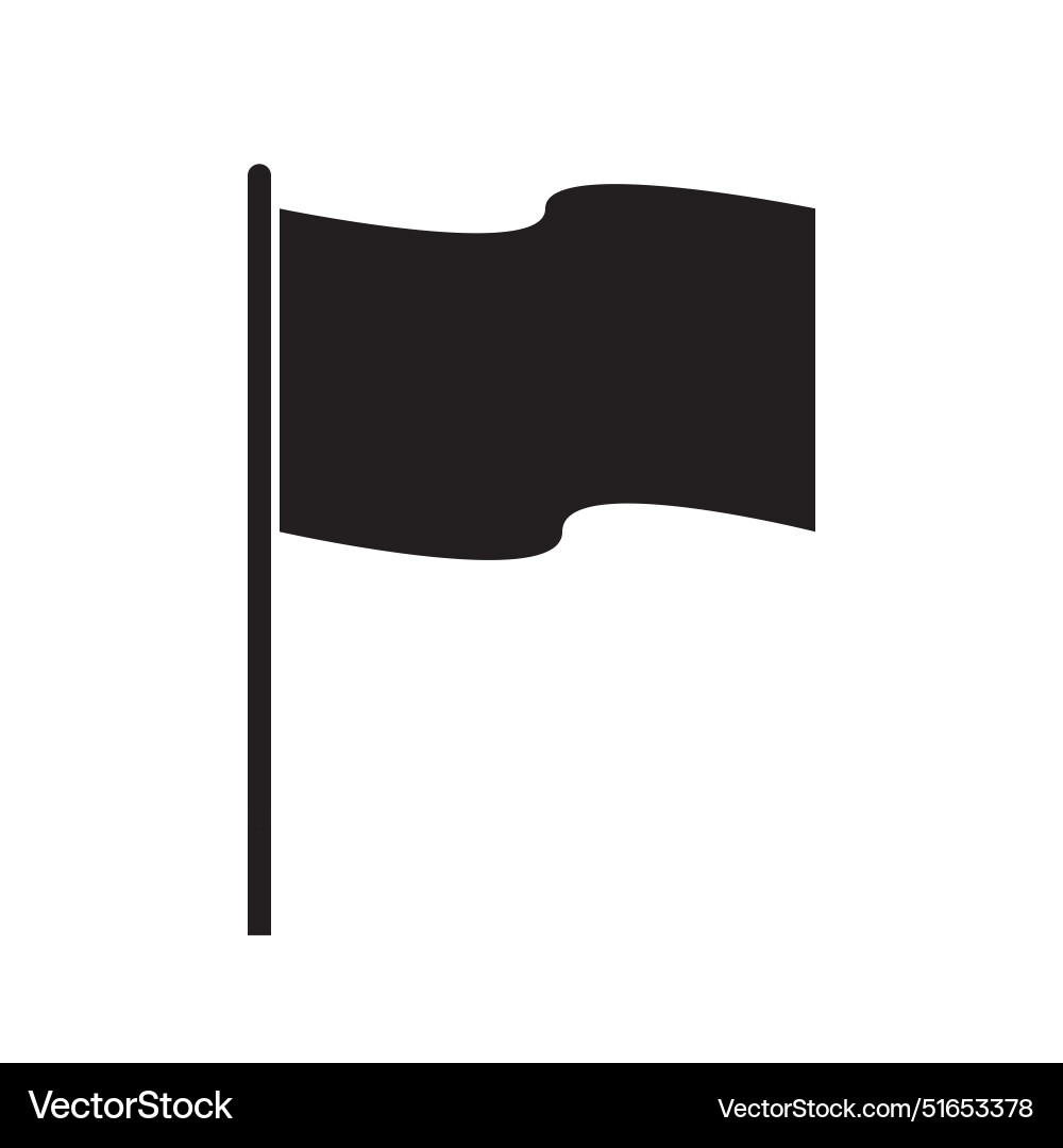 Flag symbol sign isolated Royalty Free Vector Image