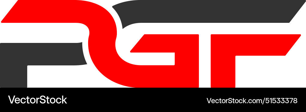 Pgf logo design fgp images Royalty Free Vector Image