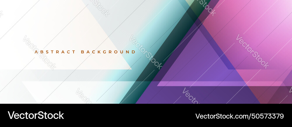 Abstract modern wide horizontal banner with bright