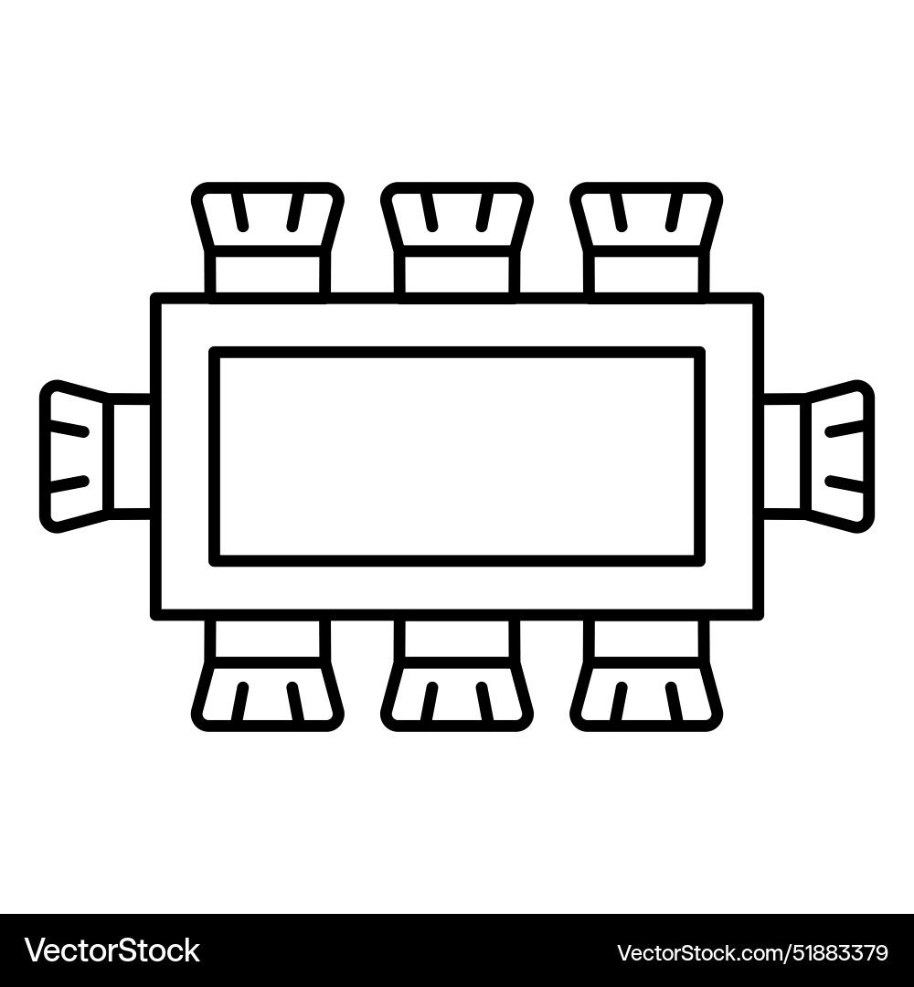 Dining table icon Royalty Free Vector Image - VectorStock