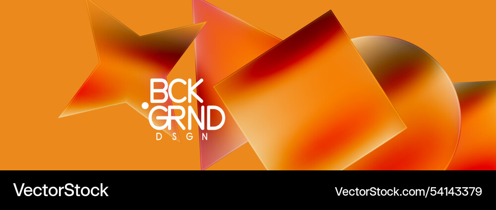 Neon color geometric shapes square triangle circle