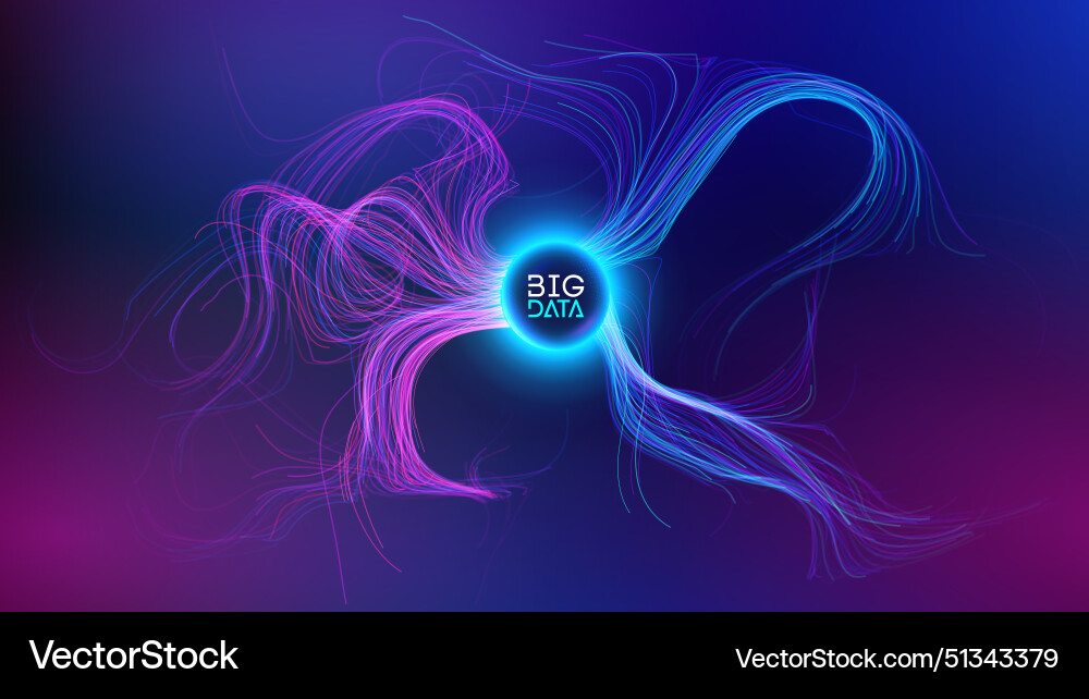 Neural network abstract digital background Vector Image
