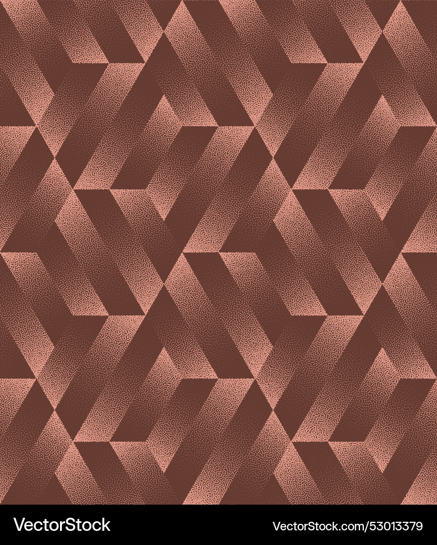 Striped hexagons seamless pattern trendy retro Vector Image