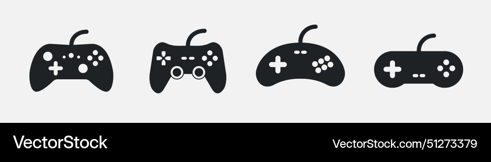 Video game control joystick flat icon videogame Vector Image