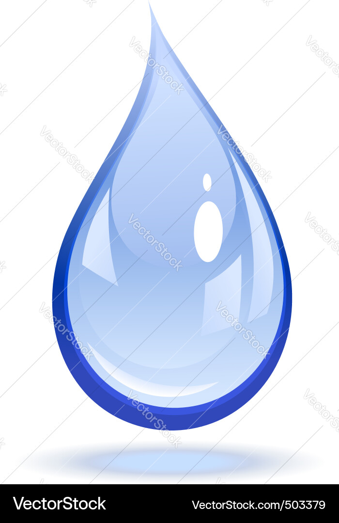 Water drop Royalty Free Vector Image - VectorStock