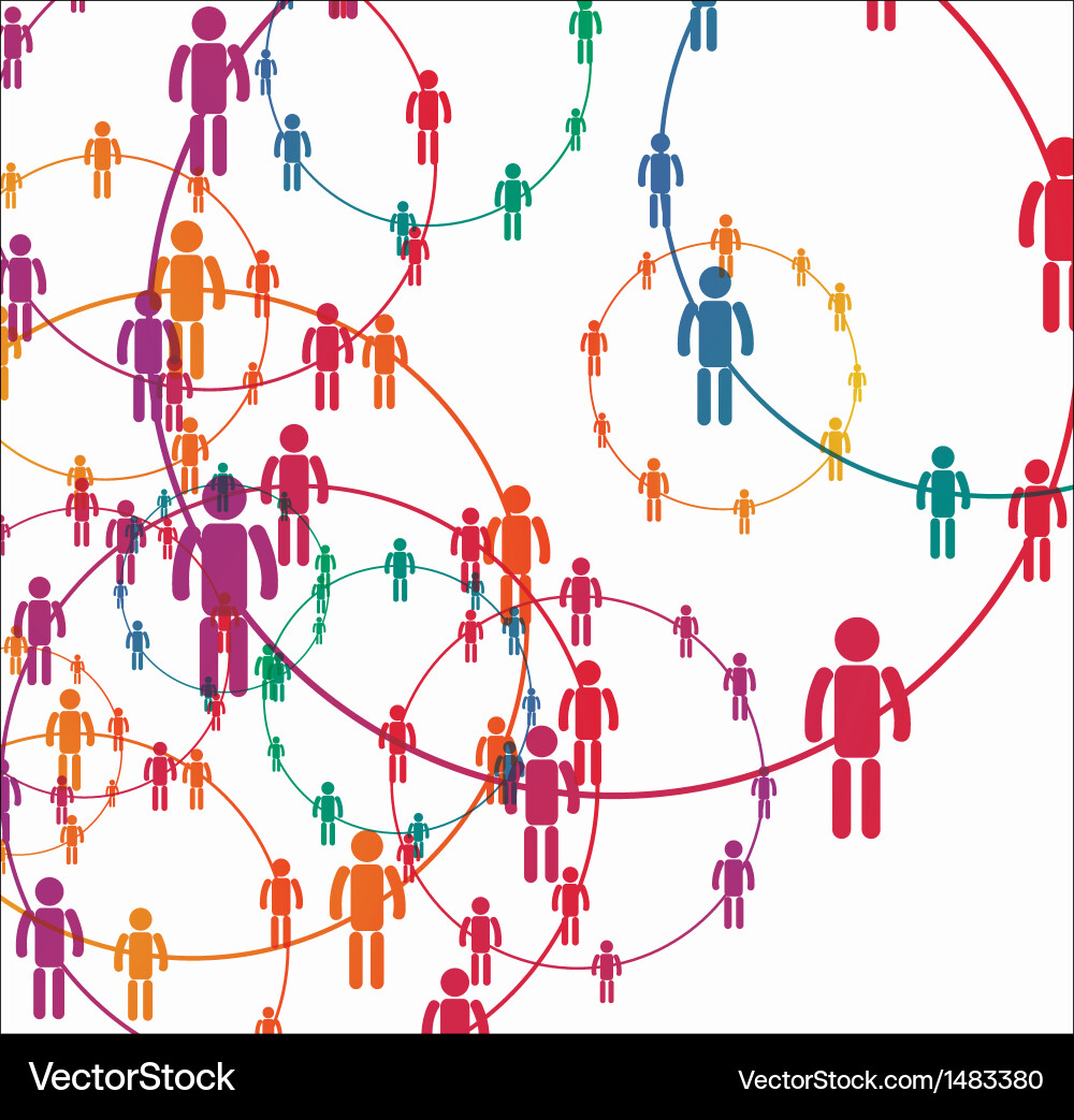 Human connection Royalty Free Vector Image - VectorStock
