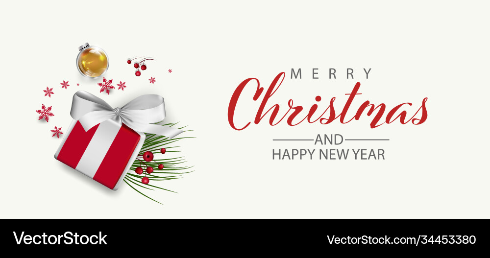 Modern holidays christmas background banner Vector Image