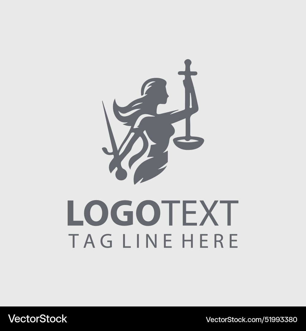 Women justice logo Royalty Free Vector Image - VectorStock