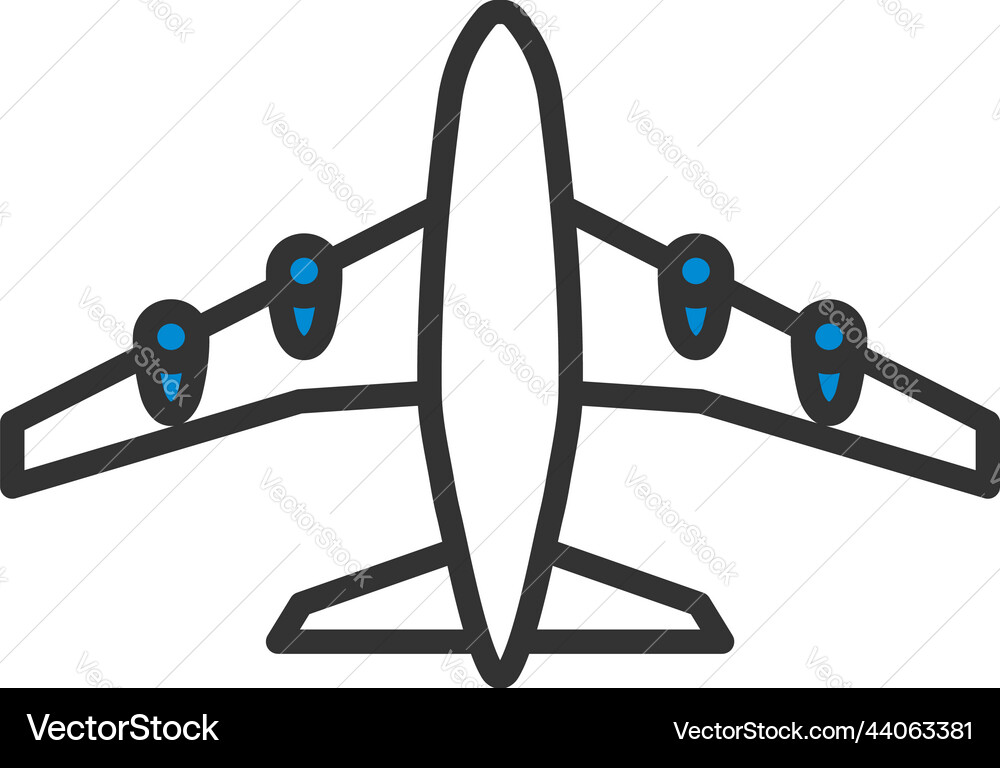 Airplane takeoff icon Royalty Free Vector Image