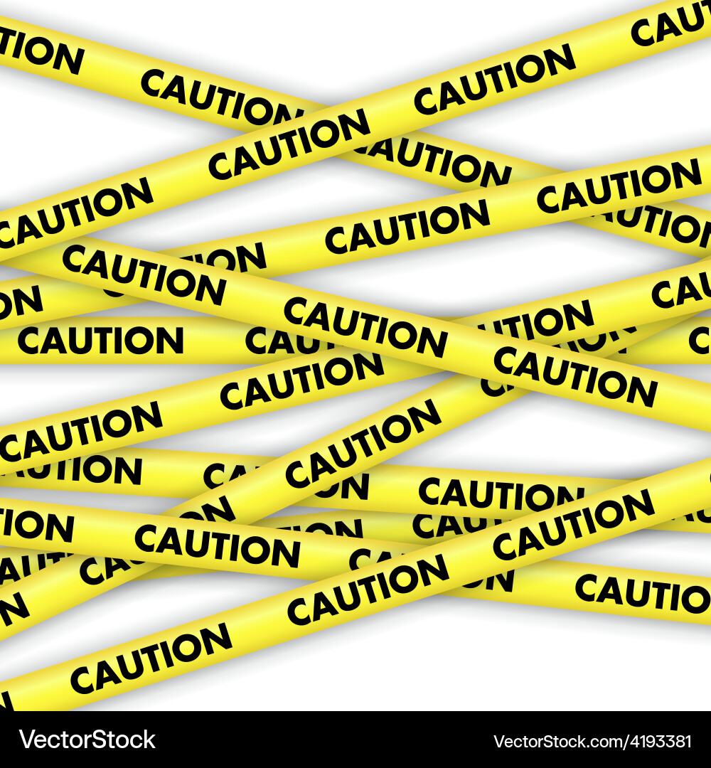 Caution tape Royalty Free Vector Image - VectorStock