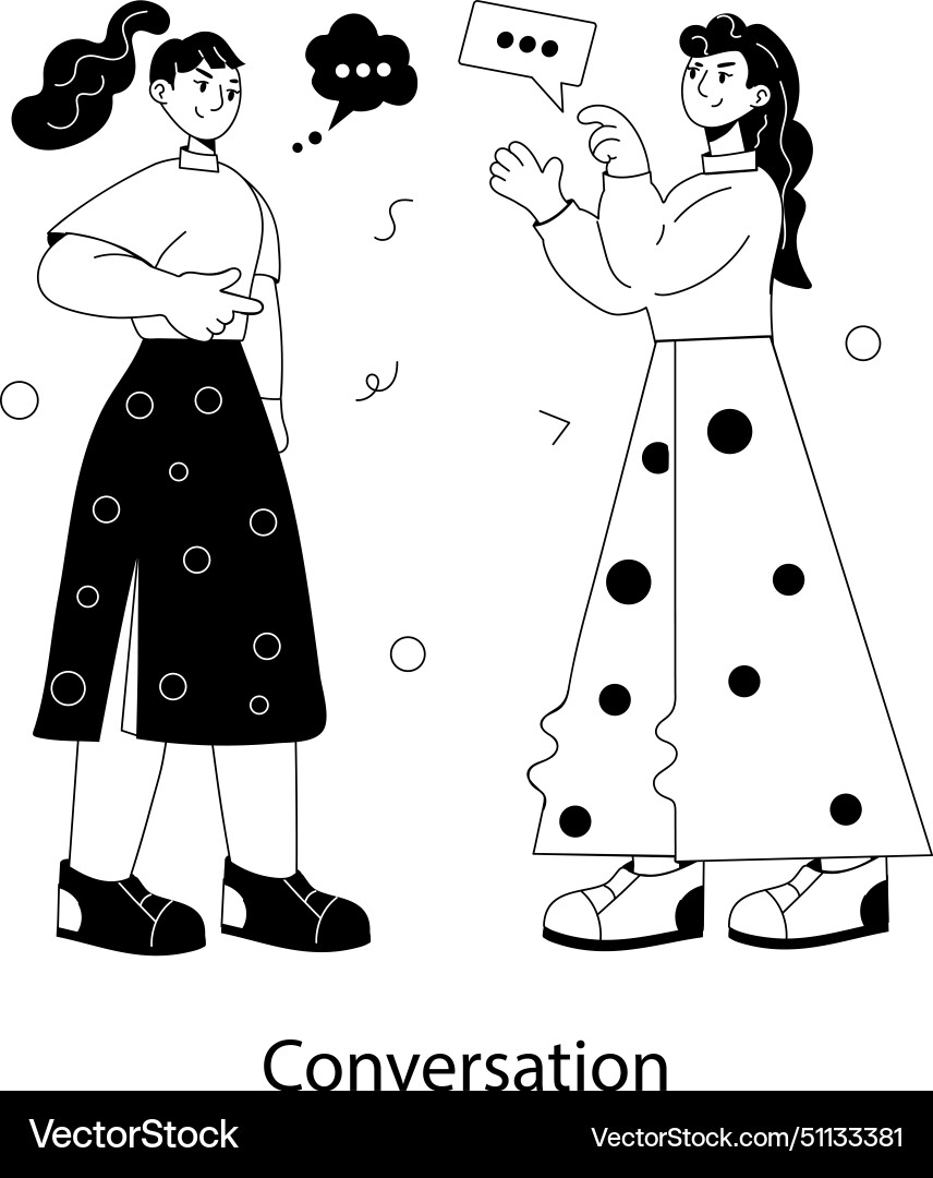 Conversation Royalty Free Vector Image - VectorStock