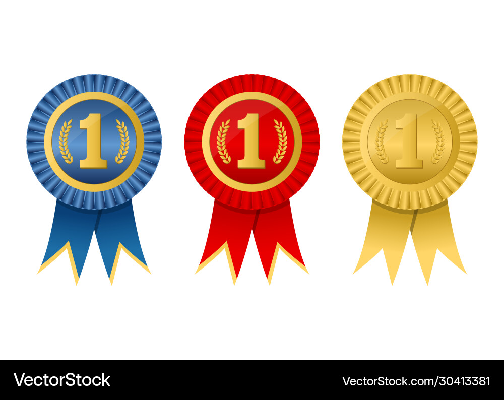 First place ribbon Royalty Free Vector Image - VectorStock