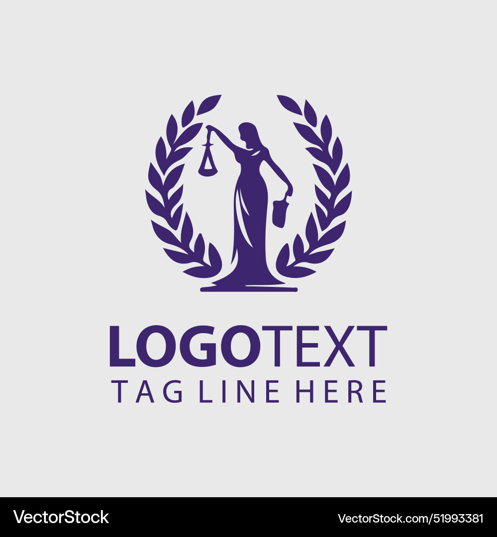 Women justice logo Royalty Free Vector Image - VectorStock