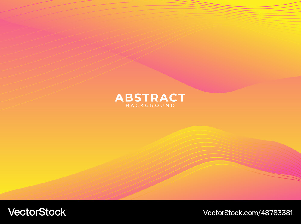 Gelber Hintergrund mit dynamischen abstrakten Formen