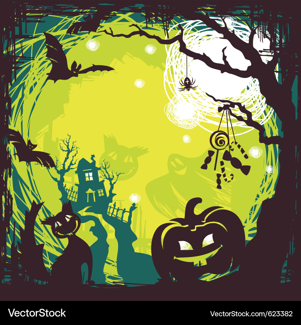 Abstract halloween background Royalty Free Vector Image
