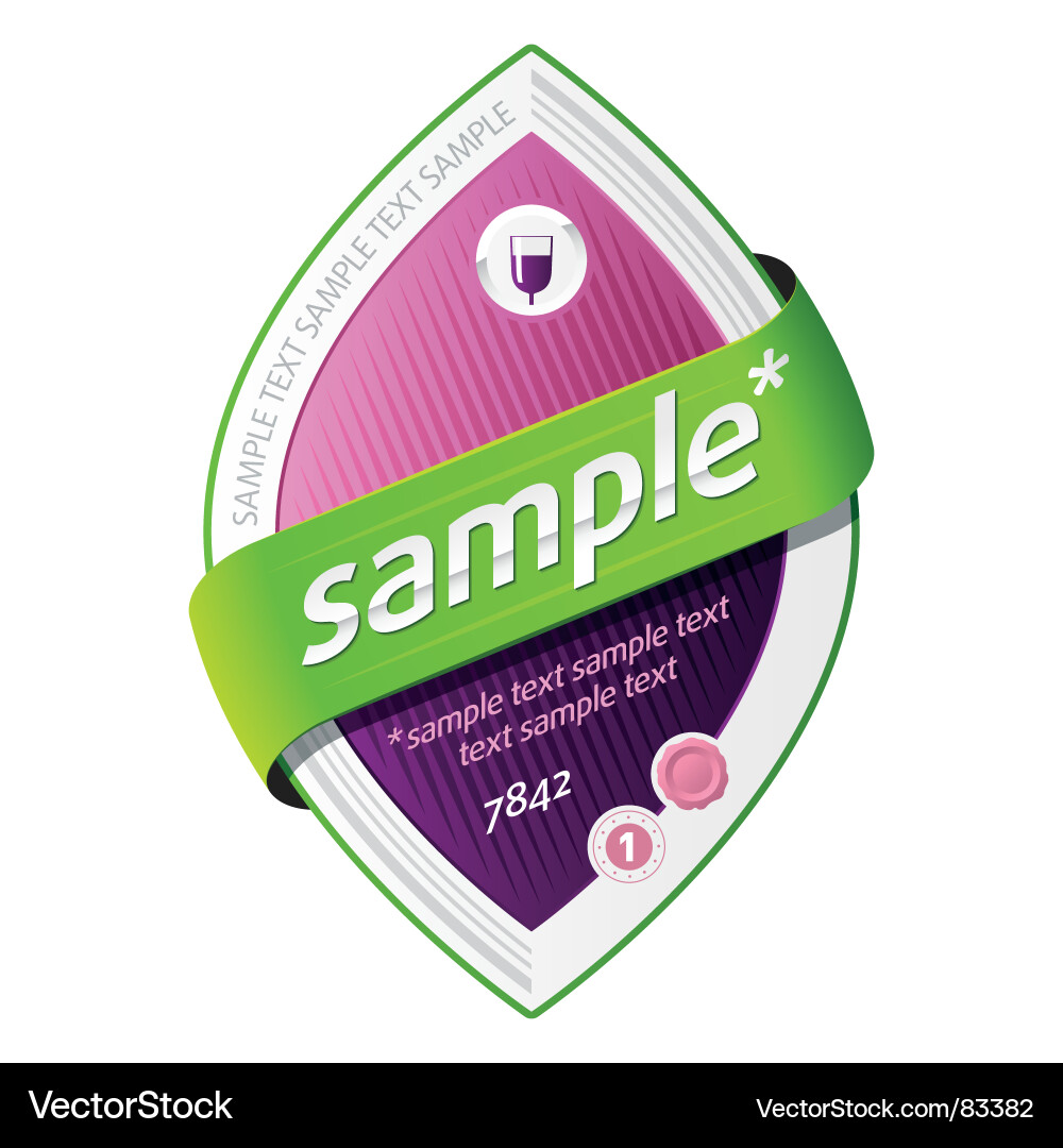 Decorative Badge Element Royalty Free Vector Image