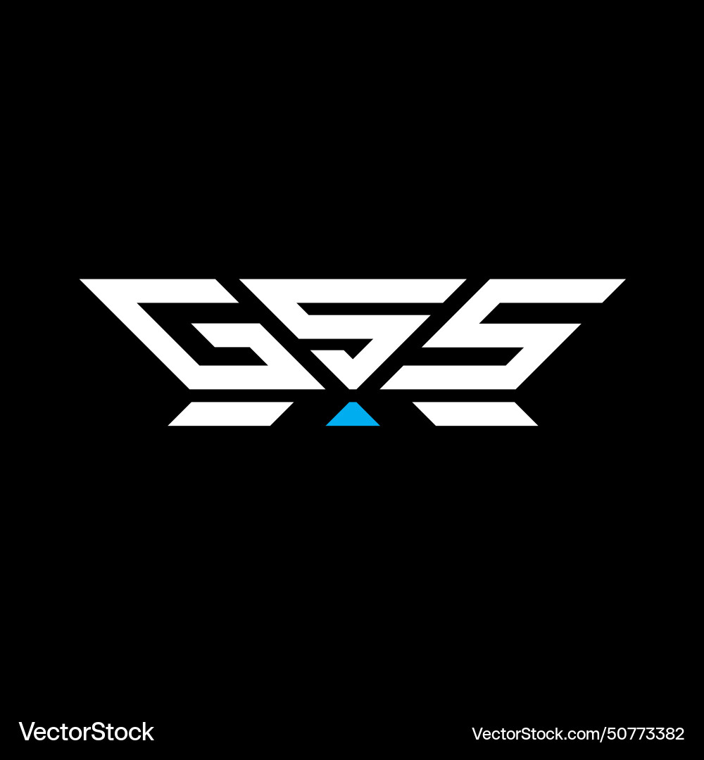 Gss letter logo design simple and modern Vector Image