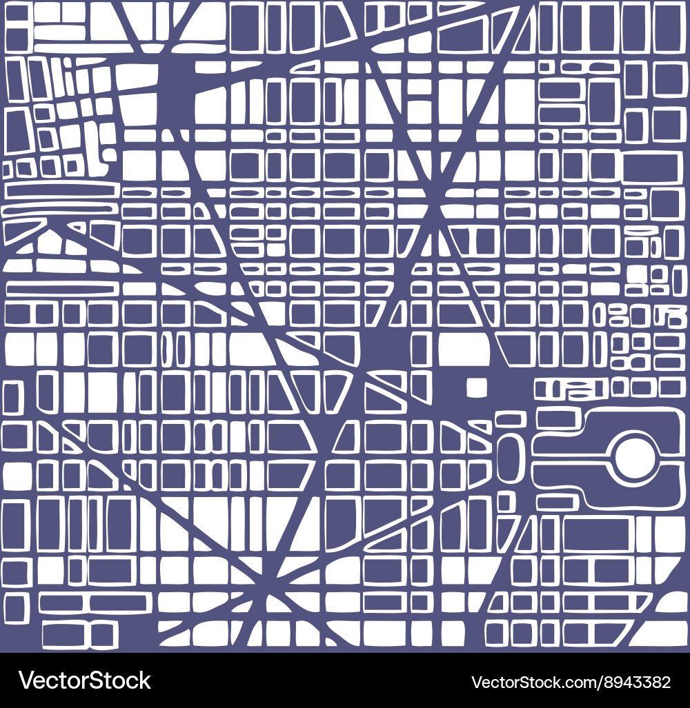 Map city plan Royalty Free Vector Image - VectorStock