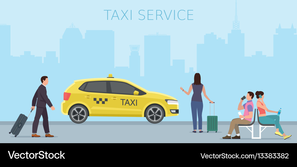 Taxi service Royalty Free Vector Image - VectorStock